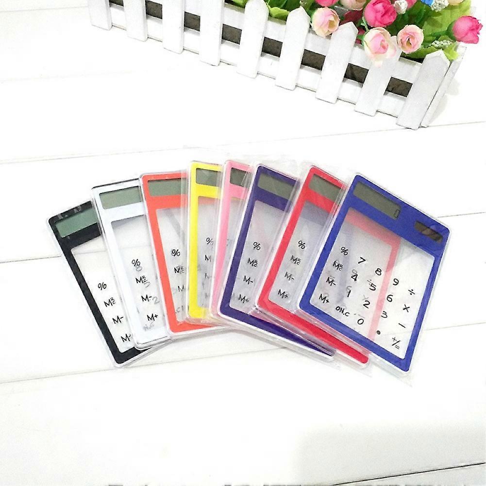 Slim Solar Power Energy Touch Clear Scientific Calculator Student ...