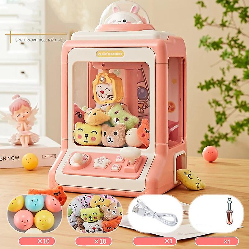 Cartoon Automatic Claw Machine Doll Machine Kids Operated Play Game ...