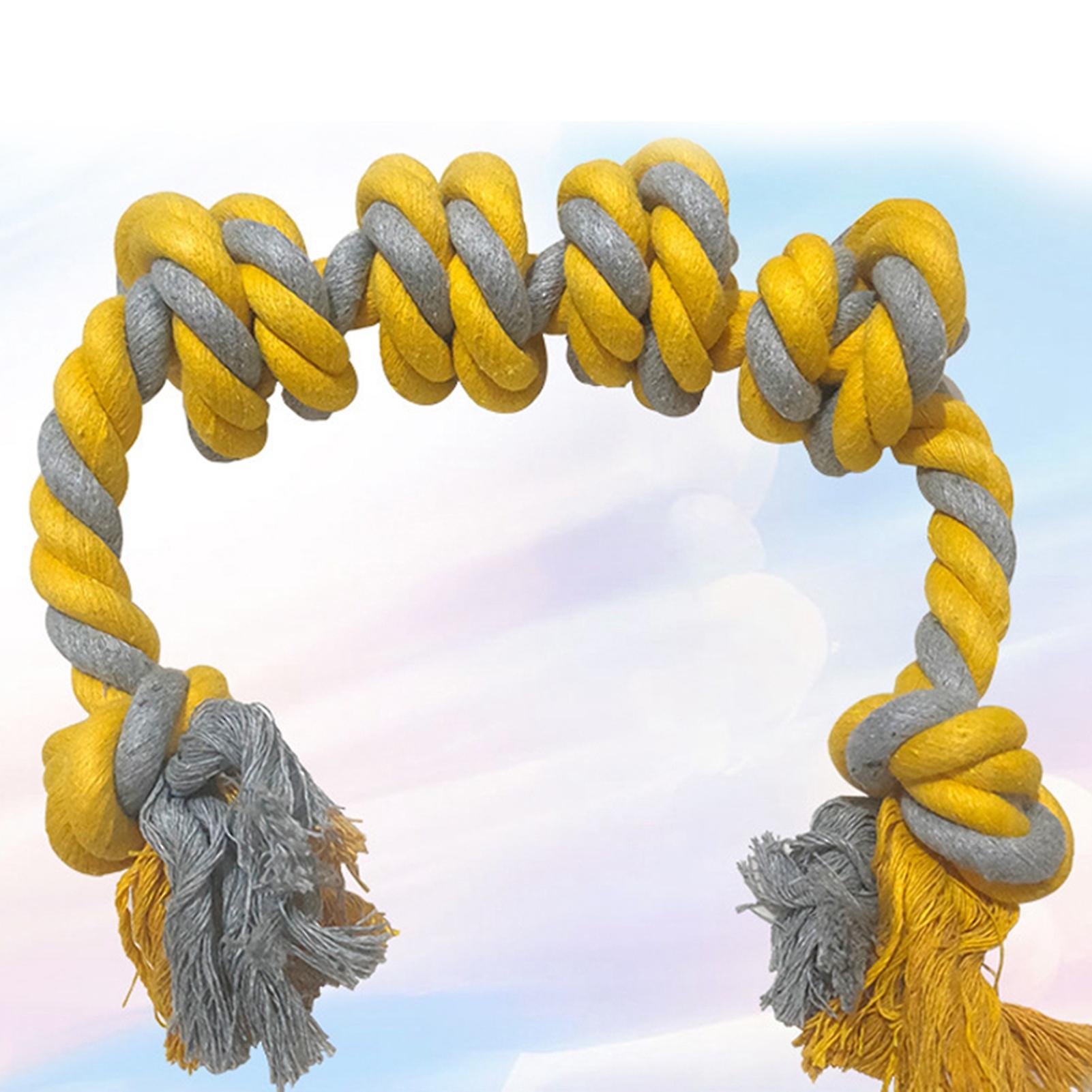 Dog Rope Toy Bite Resistant Interactive Dental Cleaning Chew Toys for ...