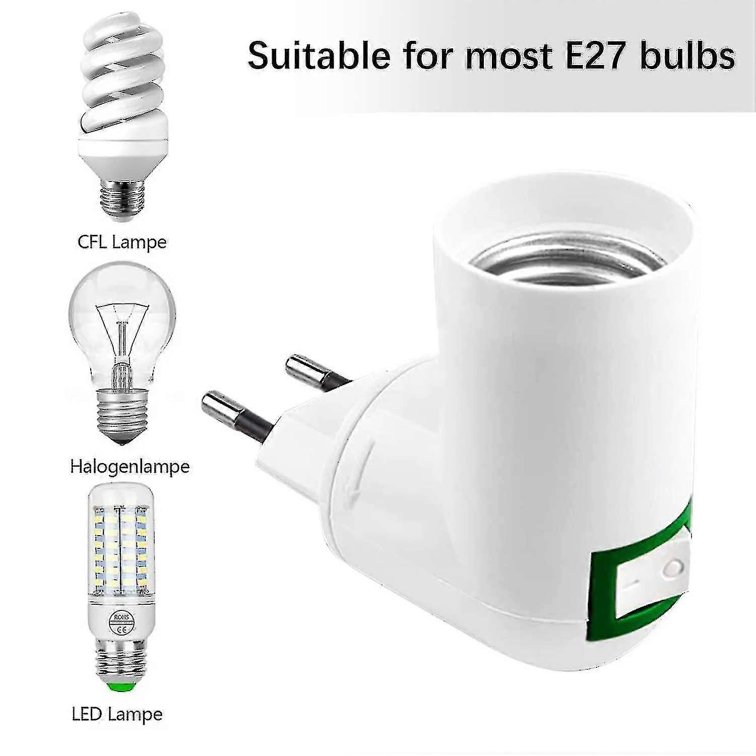 4 Pieces E27 With Switch Construction Socket Ac 220v Electrical Socket For Kitchen Wall Lamp ...