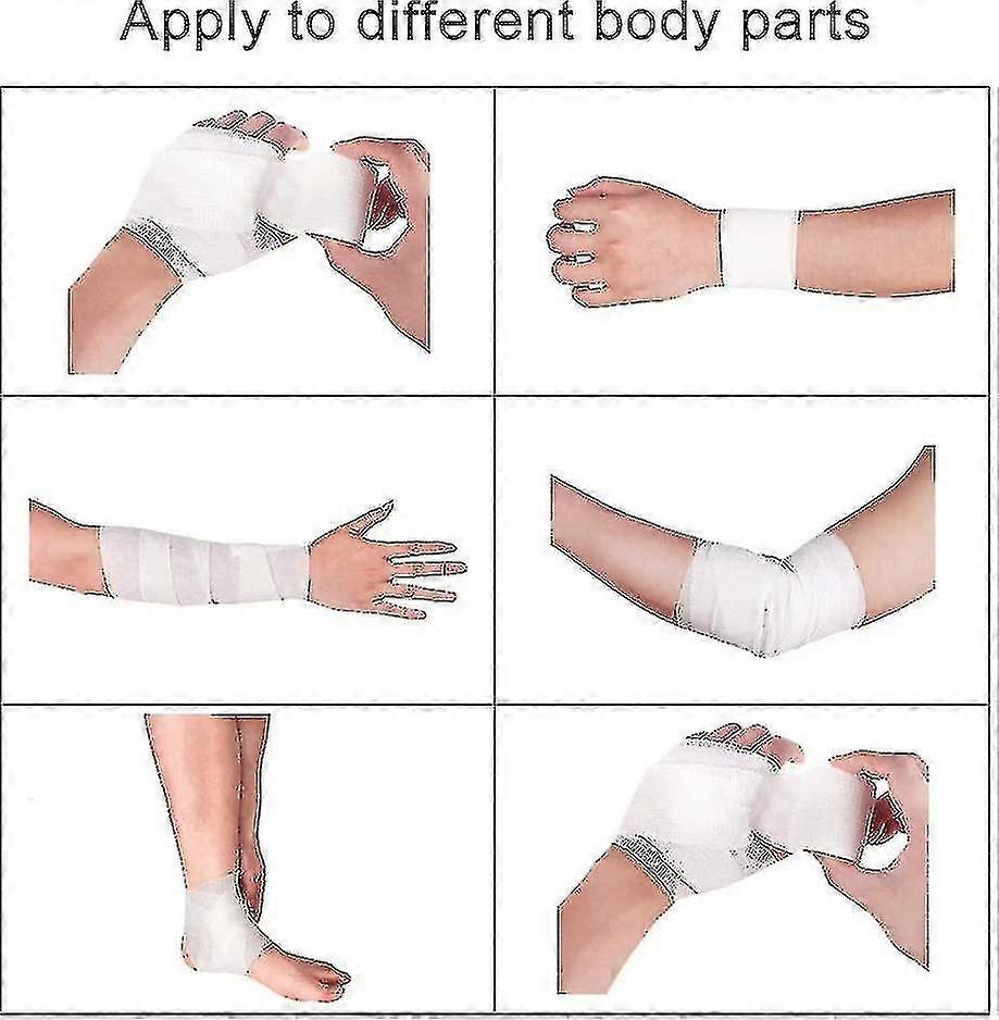 24 Rolls Self Adherent Cohesive Bandages Wrapmedical Tape For Skin ...