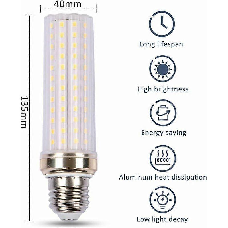 Ampoule LED E27 Maïs Blanc Chaud 3000K, 20W E27 Équivalent Halogène 150W, 2000LM, 360 Lumière ...
