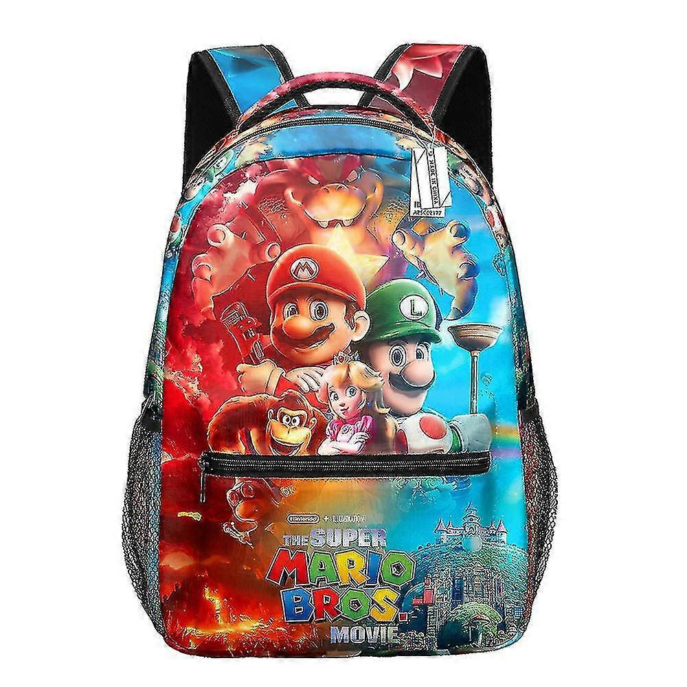 Kids Super Mario 3d Print Backpack Daypack For Boys Girls Elementary ...