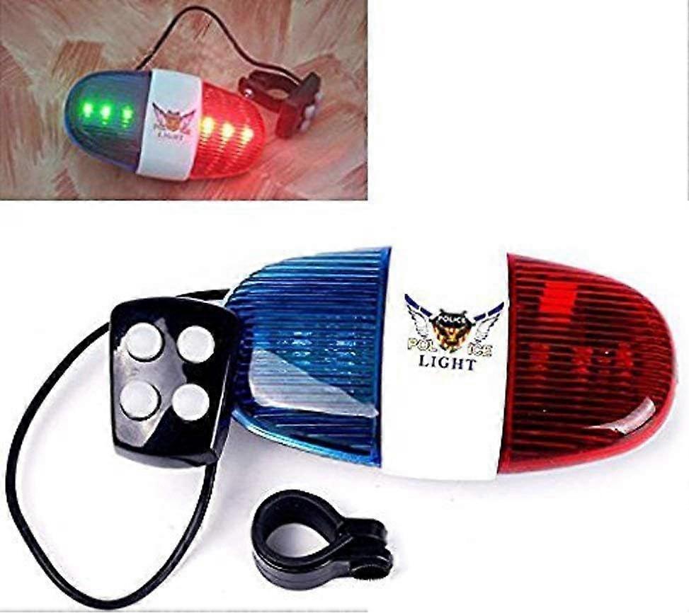 Bicycle Police Sound Light -GAOZHI new police 6-LED Strobe Blue Red ...