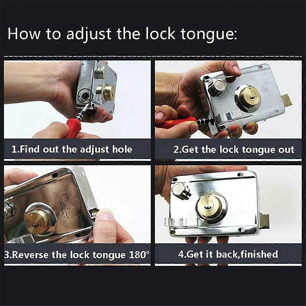 External Door Lock Night Latch Push Sliding Gate Lock High Security ...