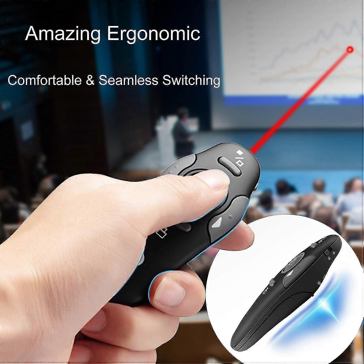 Wireless Presentation Clicker For Powerpoint Presentations, Usb Dongle ...