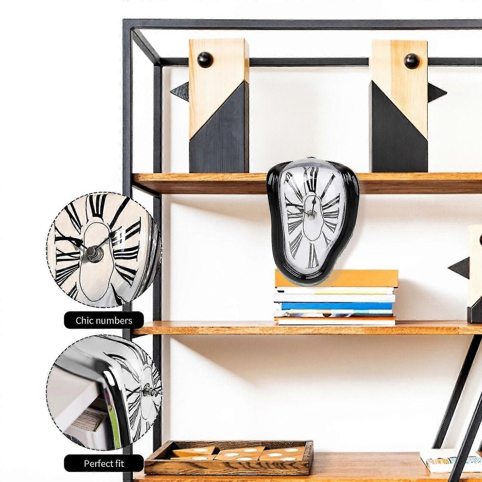 Melting Clock Decorative Table Desk Decor Salvador Dali Style Special ...