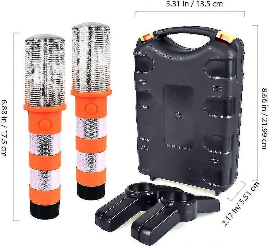 Th Emergency Roadside Flares Road Safety Strobe Light Led Flashing ...