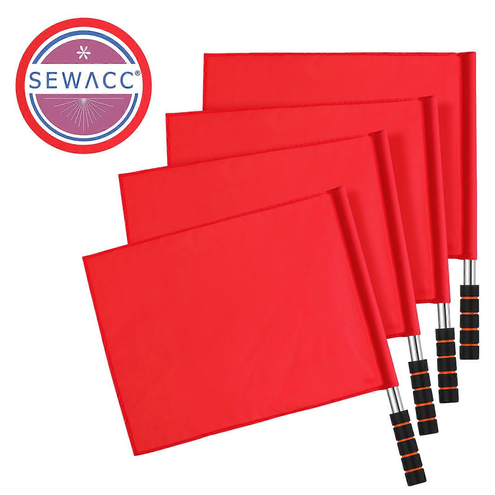 4 Pcs Referee Flags Command Flags Signal Flags Hand Waving Flags for ...