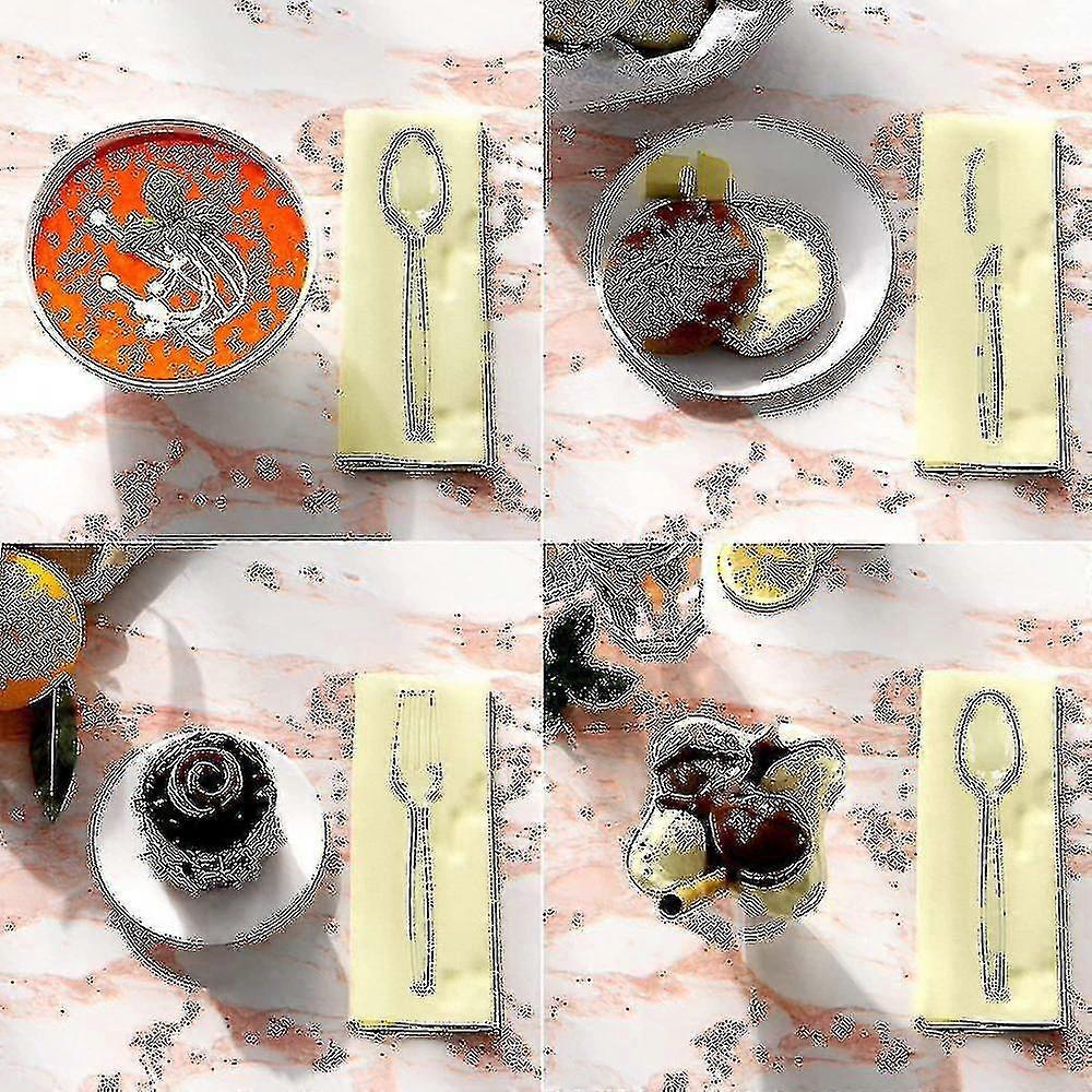 300-piece Clear Plastic Silverware Set - Disposable Cutlery Set With ...