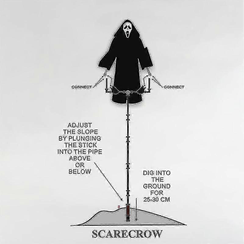 Scream Scarecrow Creative Garden Ghostface Scarecrow Yard Hanging new ...