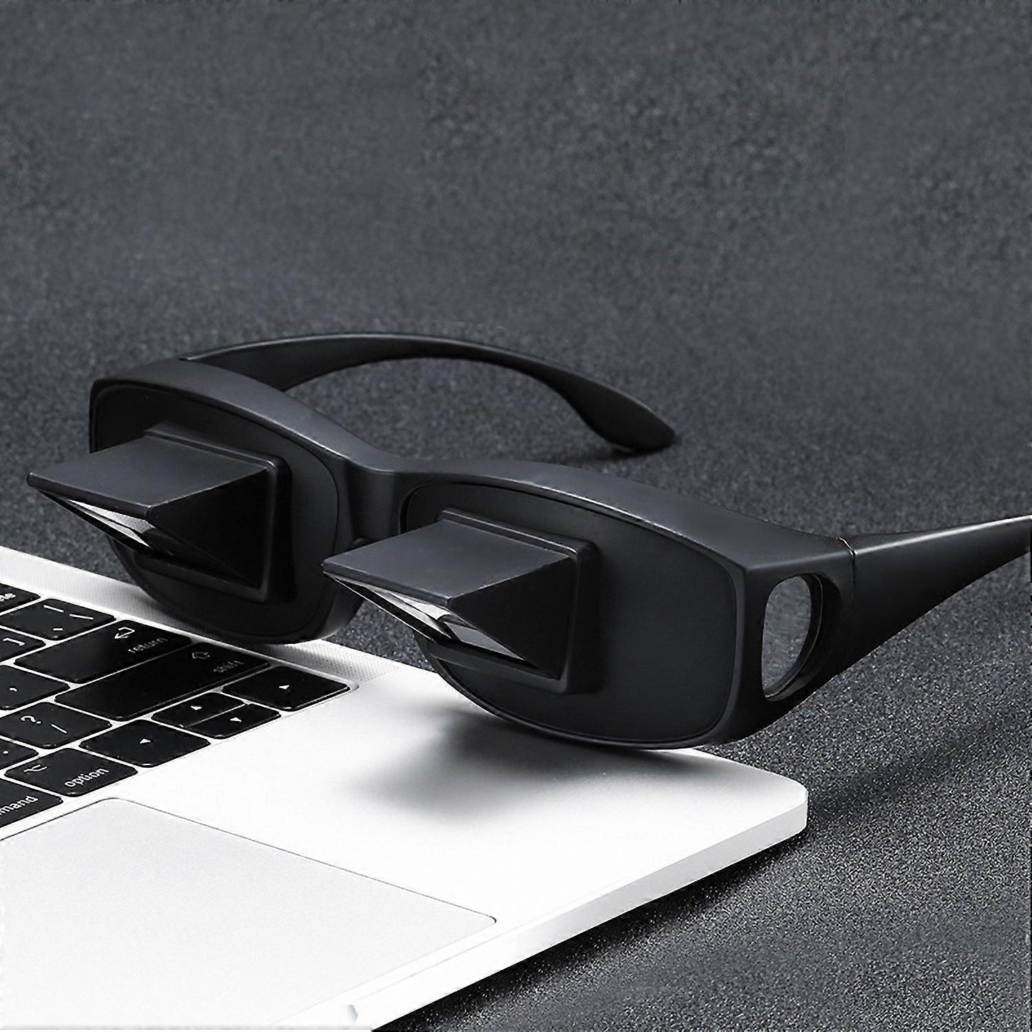 Lazy Glasses for Lie Down Reading Watching TV Glasses in Bed Prism Glasses Horizontal Spectacles ...