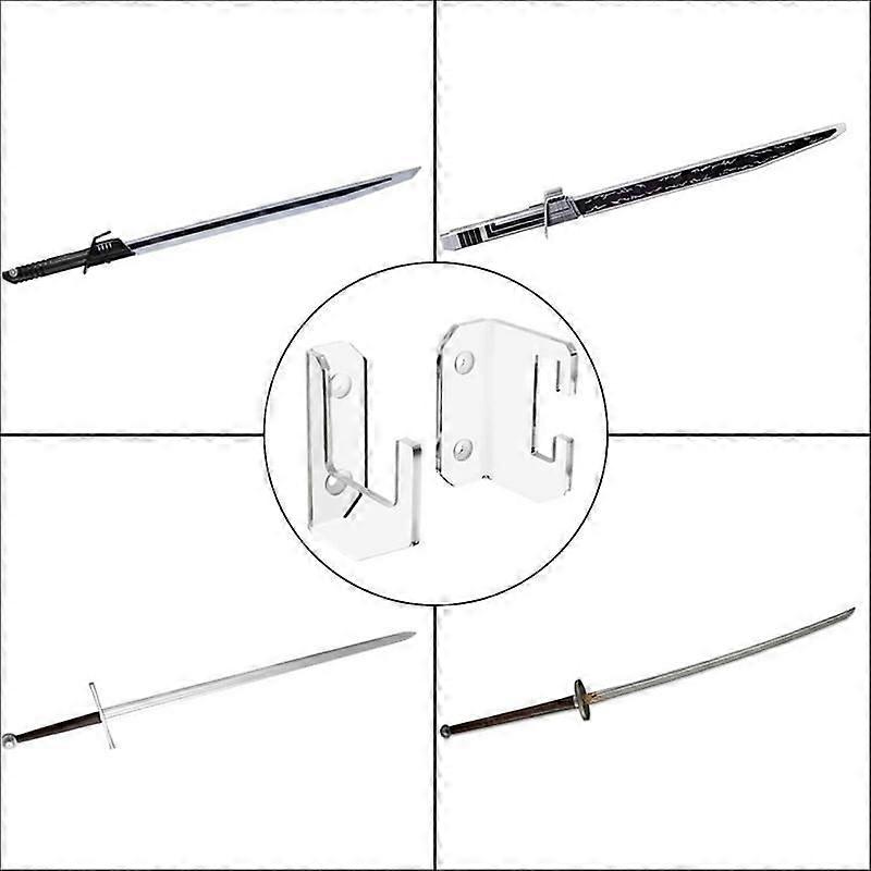 Swords Display Rack Horizontal Swords Wall Mount Clear Acrylic Display ...