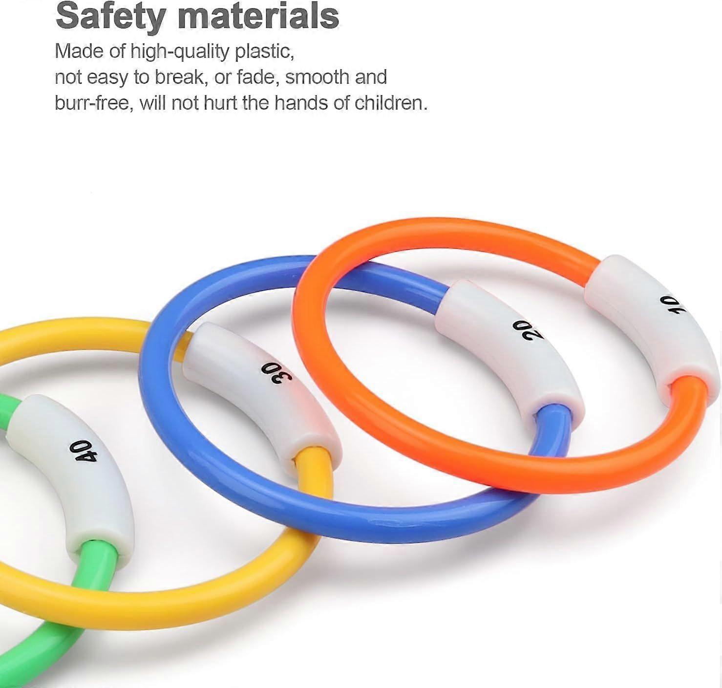 Pieces Kids Diving Toys, Diving Ring, Fast Sinking, Mermaid Pool Toy ...