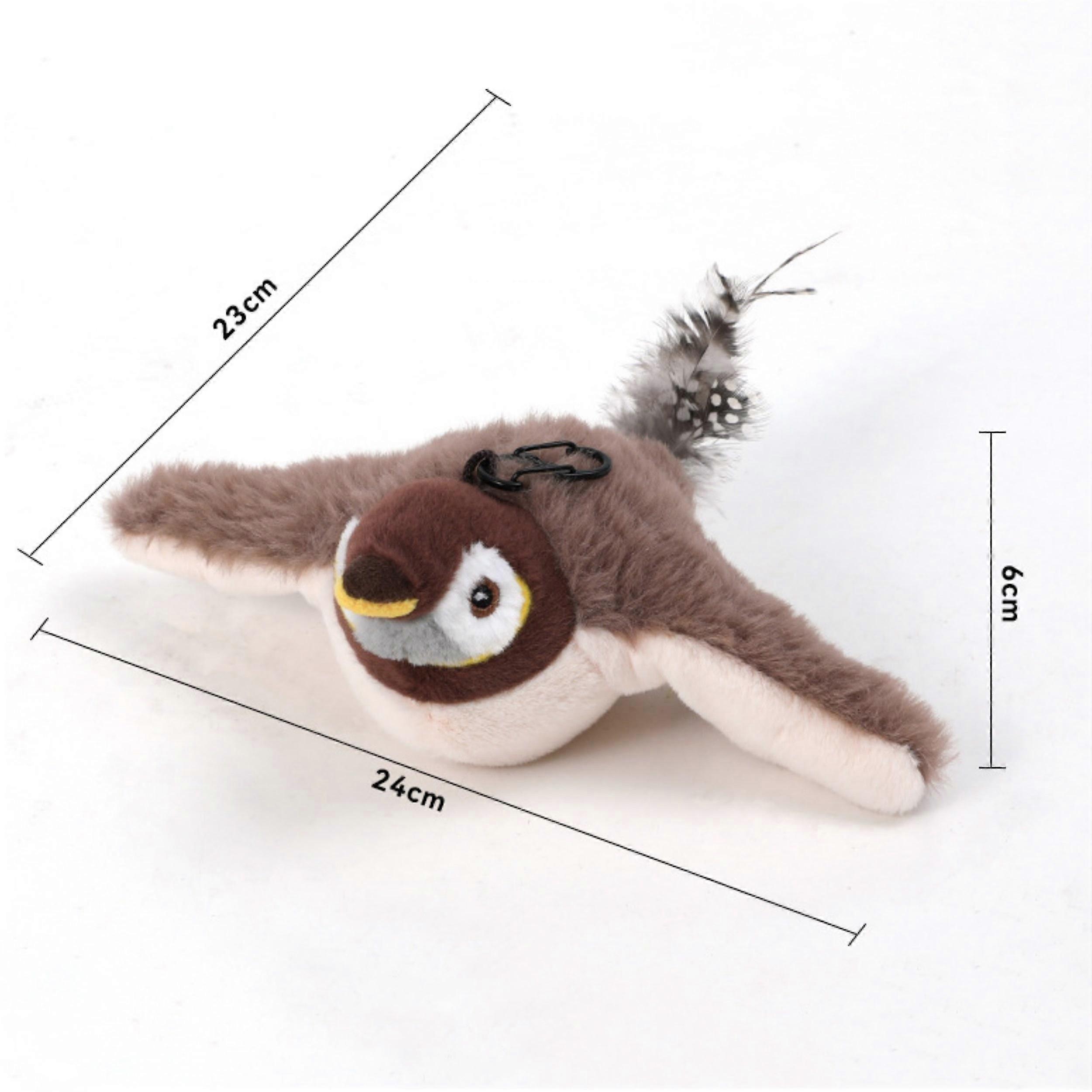 Electronic Interactive Flying Bird Cat Toy Hanging Pet Flapping Wings ...