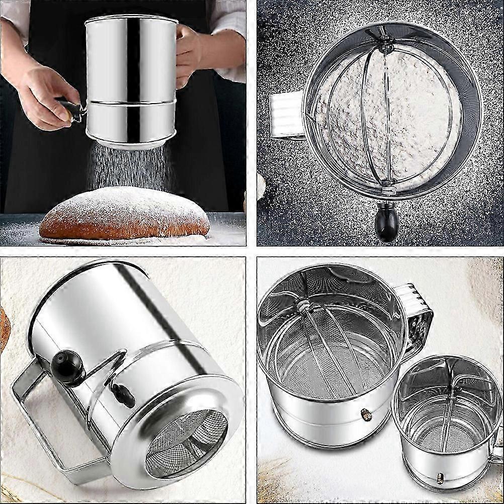Pastry Flour Kitchen Flour Sifter Manual Flour Sifter Handheld Flour ...