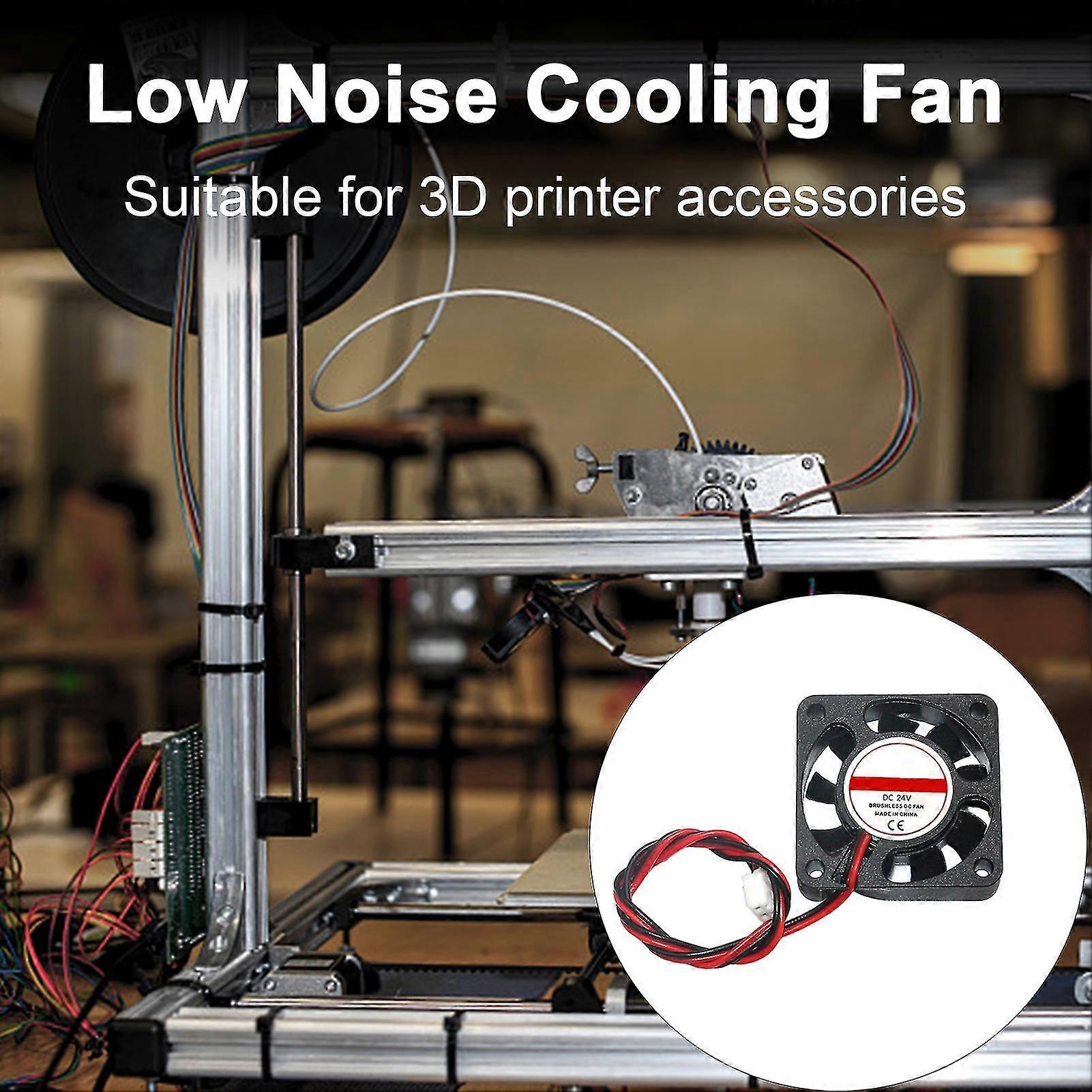 3D Printer Cooling Fan 40x40x10mm DC 5V/12V/24V Low Noise Blower Fan ...