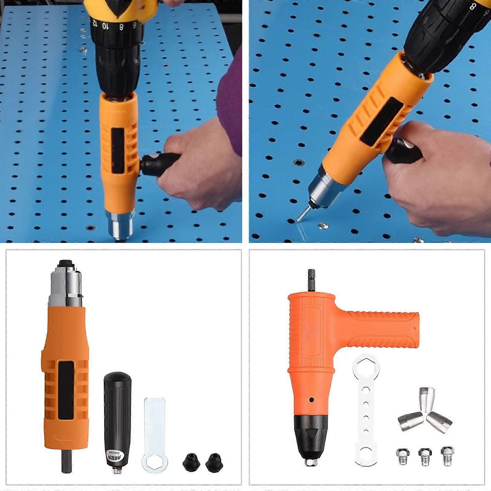 Rivet Nut Drill Adapter Kit Rivet Guns Tool Cordless Adapter Electric ...