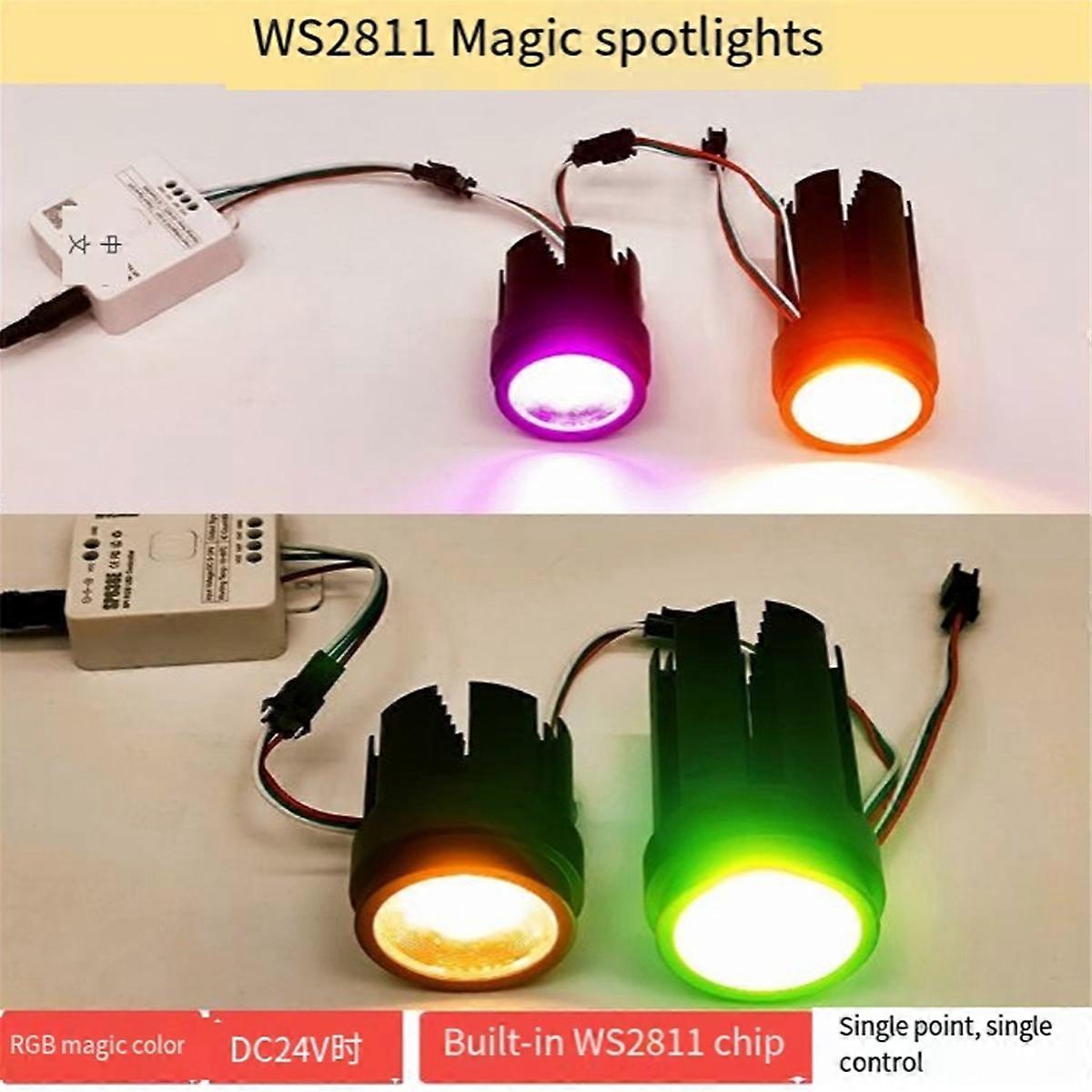 WS2811 LED Smart Pixel Spotlight RGB D50mm Size Indoor Use 20W | Fruugo UK