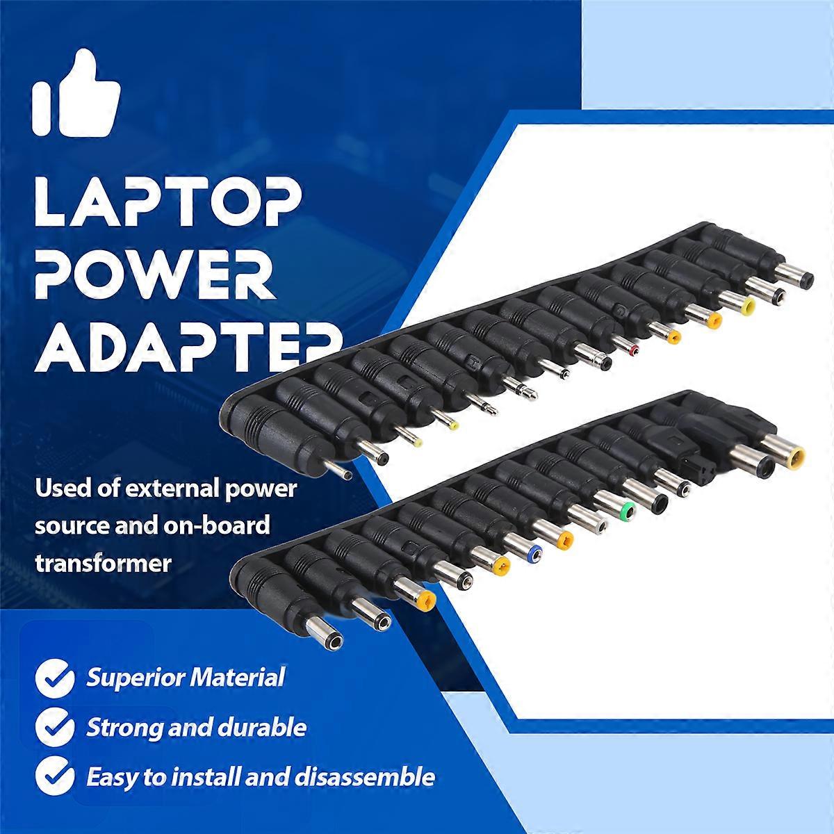 31Pcs Laptop DC Power Supply Adapter Connector Plug AC DC Jack Charger ...