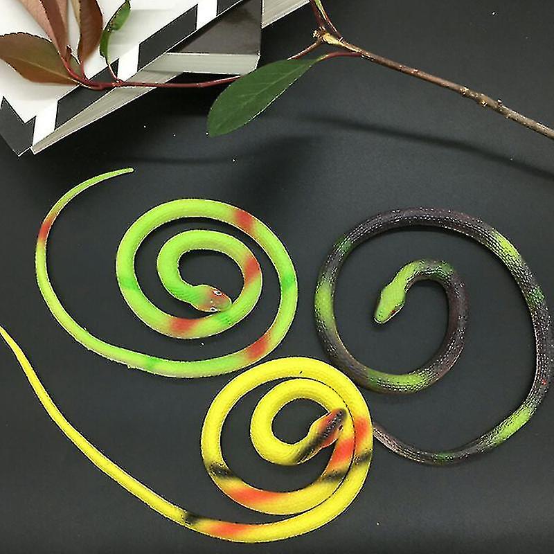 Eco-friendly Rubber Snake Prank Toy Soft Glue Fake Snake Halloween ...
