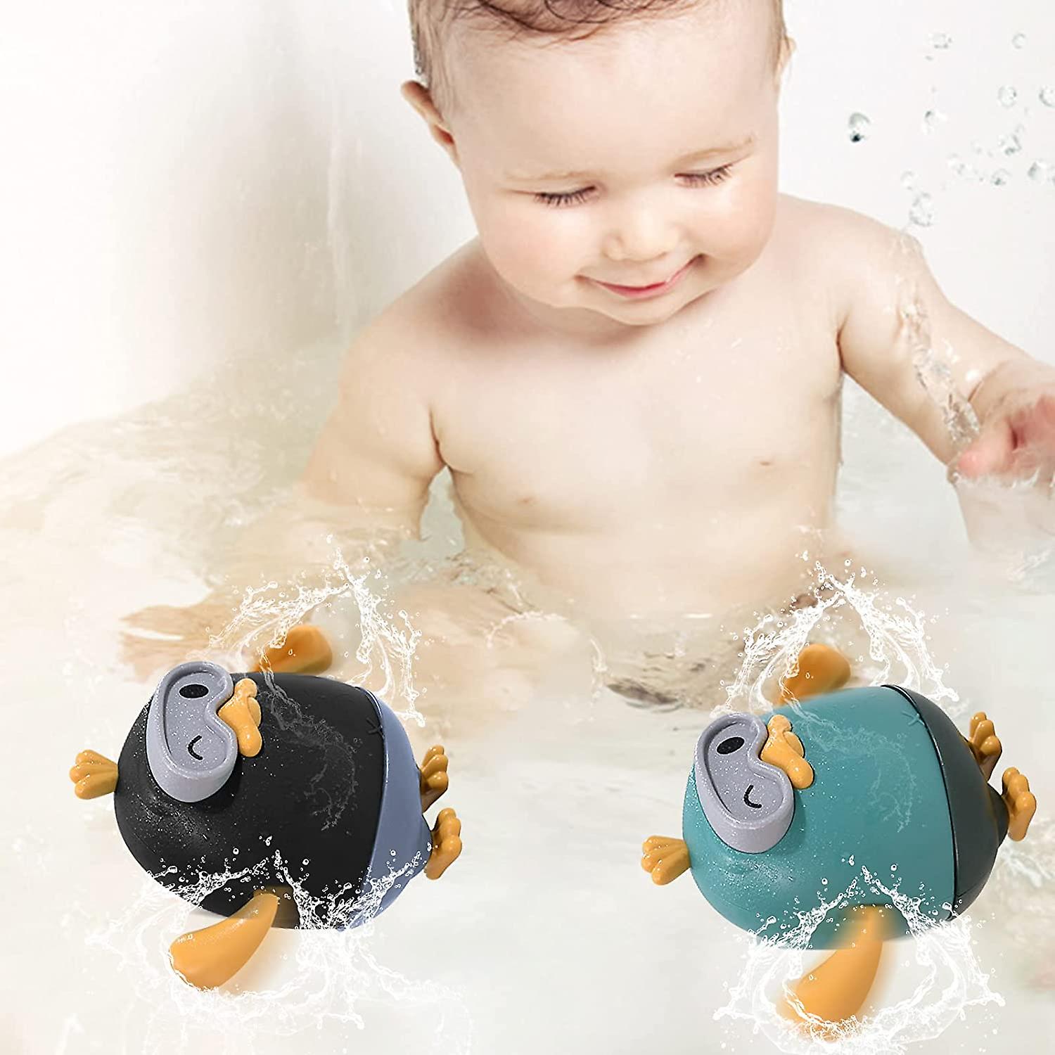 2 Pack Wind Up Duck Toy Pool Swimming, Duck Clockwork Bath Bath Toys ...