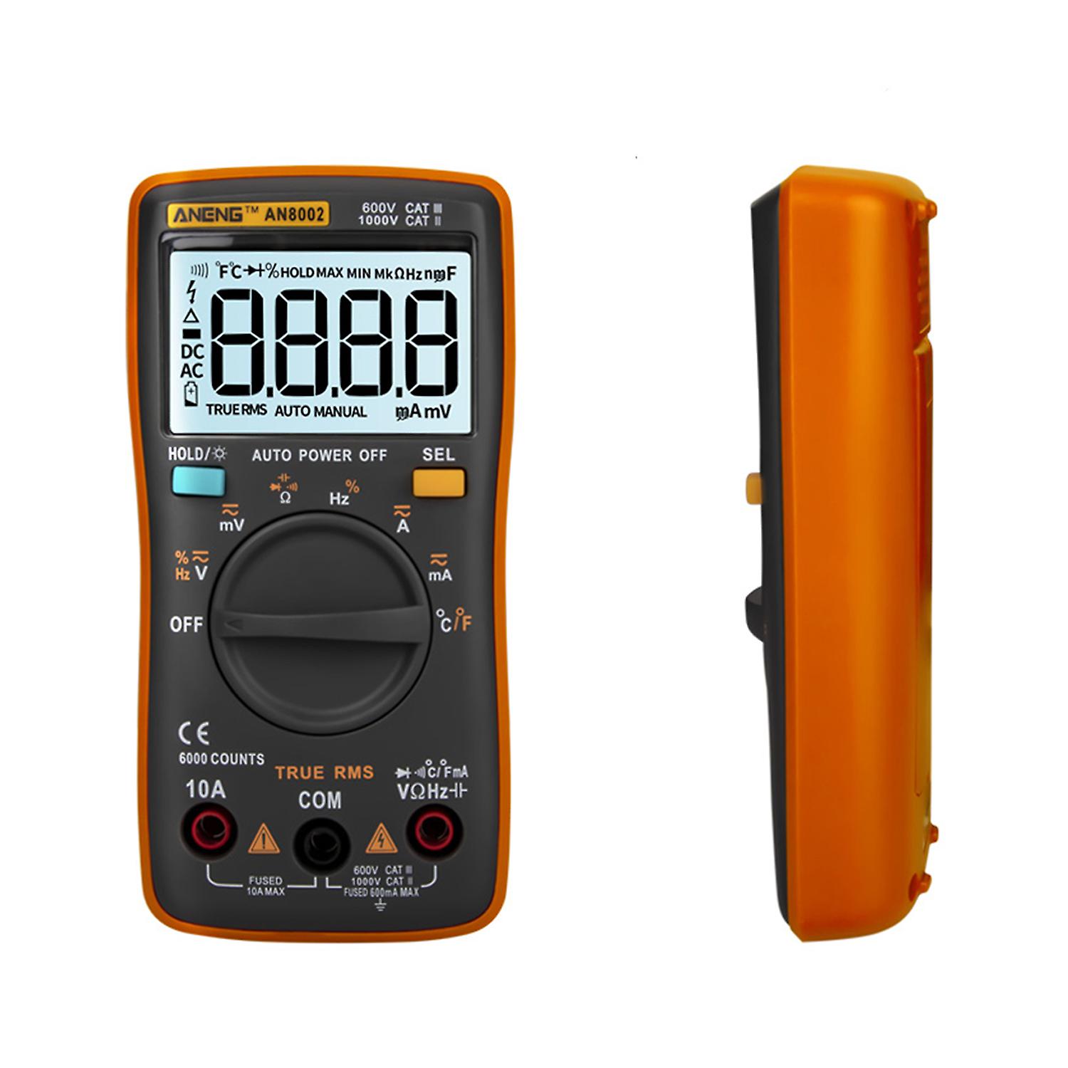 AN8002 6000 Counts True RMS Multifunctional Digital Multimeter ...