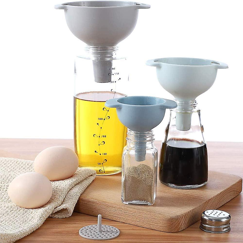 Food Funnel, Kitchen Funnel, Plastic Funnel, Jam Funnel, with Filter, 4 ...