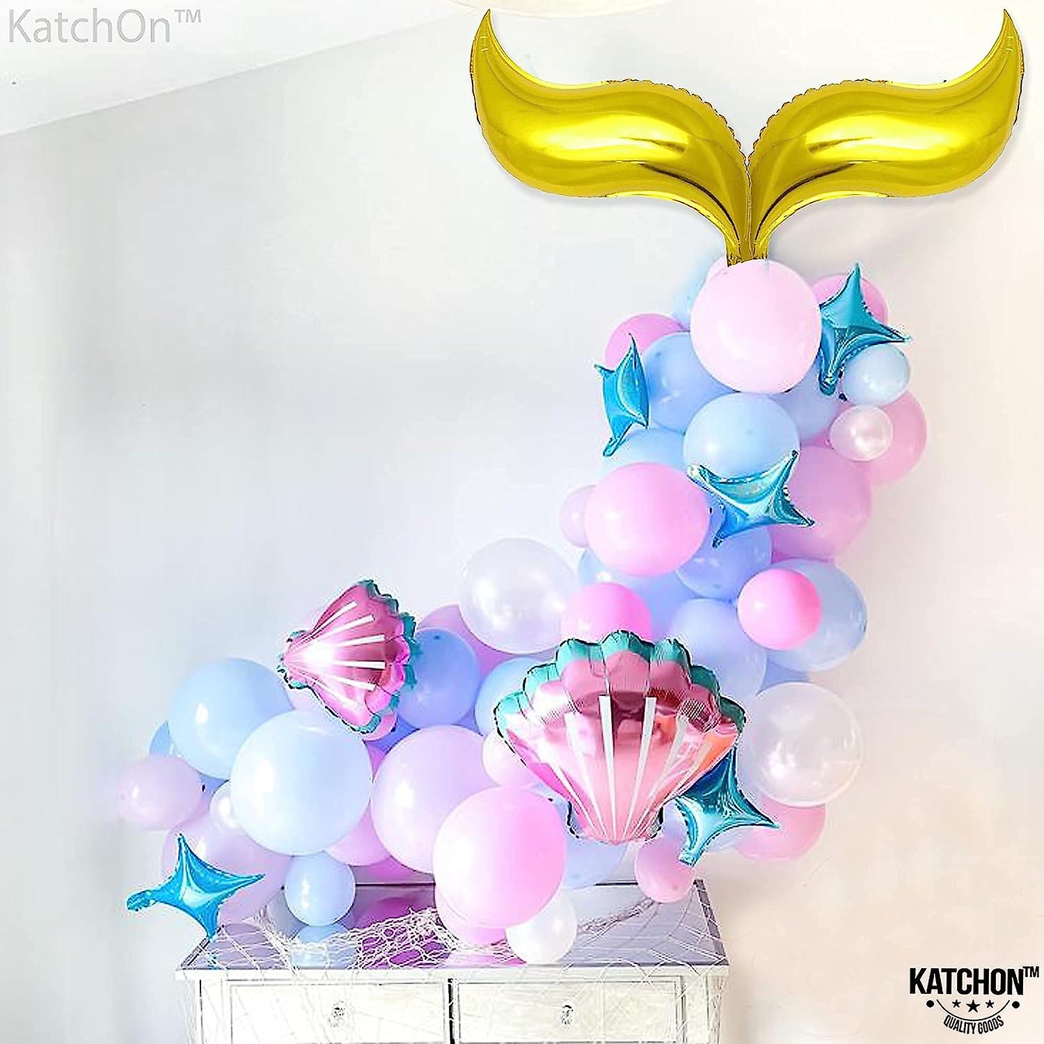 Big, Gold Mermaid Tail Balloon - 25 Inch, Pack Of 6 | Mermaid Tail ...