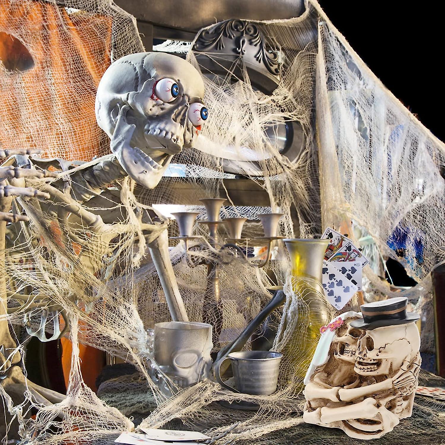 Halloween Decorations Human Skull Skeleton Decoration Resin Skull Model ...