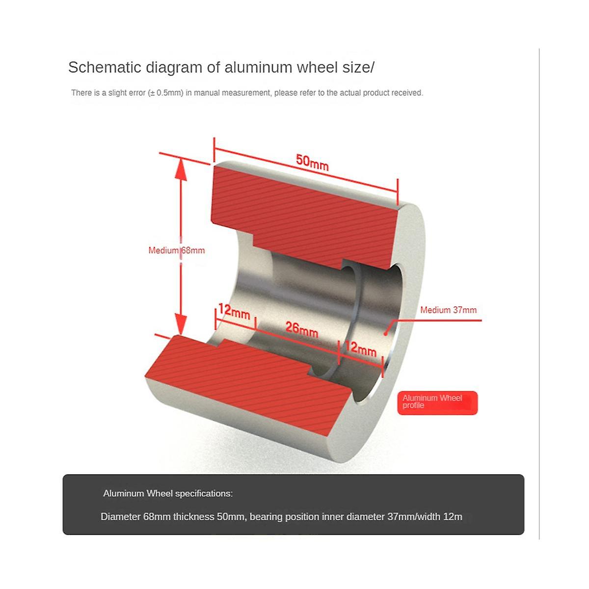 Belt Grinder Aluminum Wheel Deflection Wheel Woodworking DIY Aluminum ...