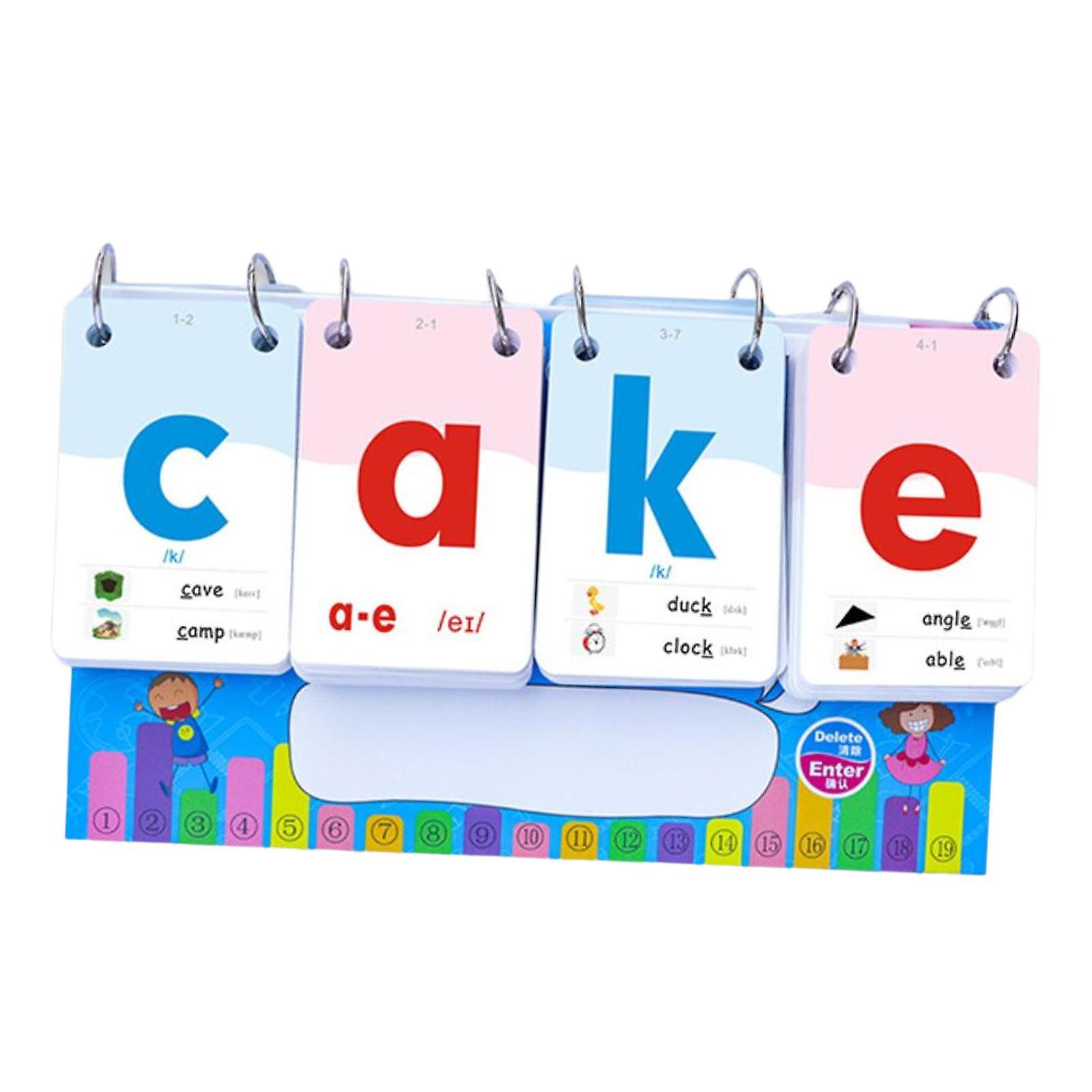 Toddler Phonics Alphabet Flashcards Word Spelling Games for 3 4 5 6 ...