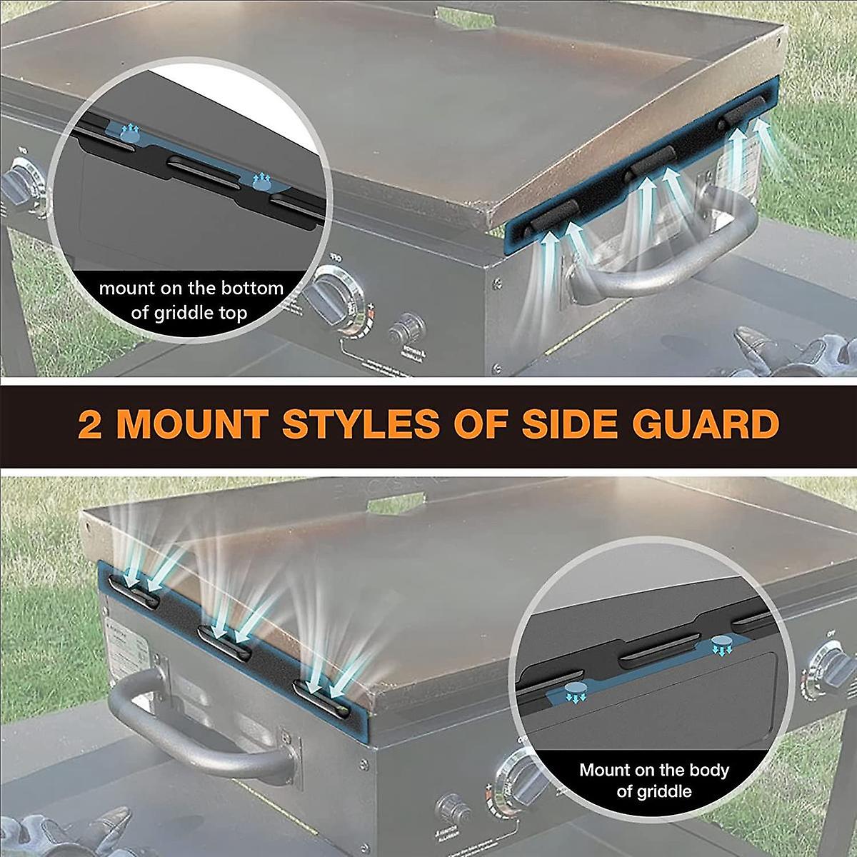 Wind Guards for 36 Inch Griddle, Magnetic Wind Screens, BBQ Griddle ...