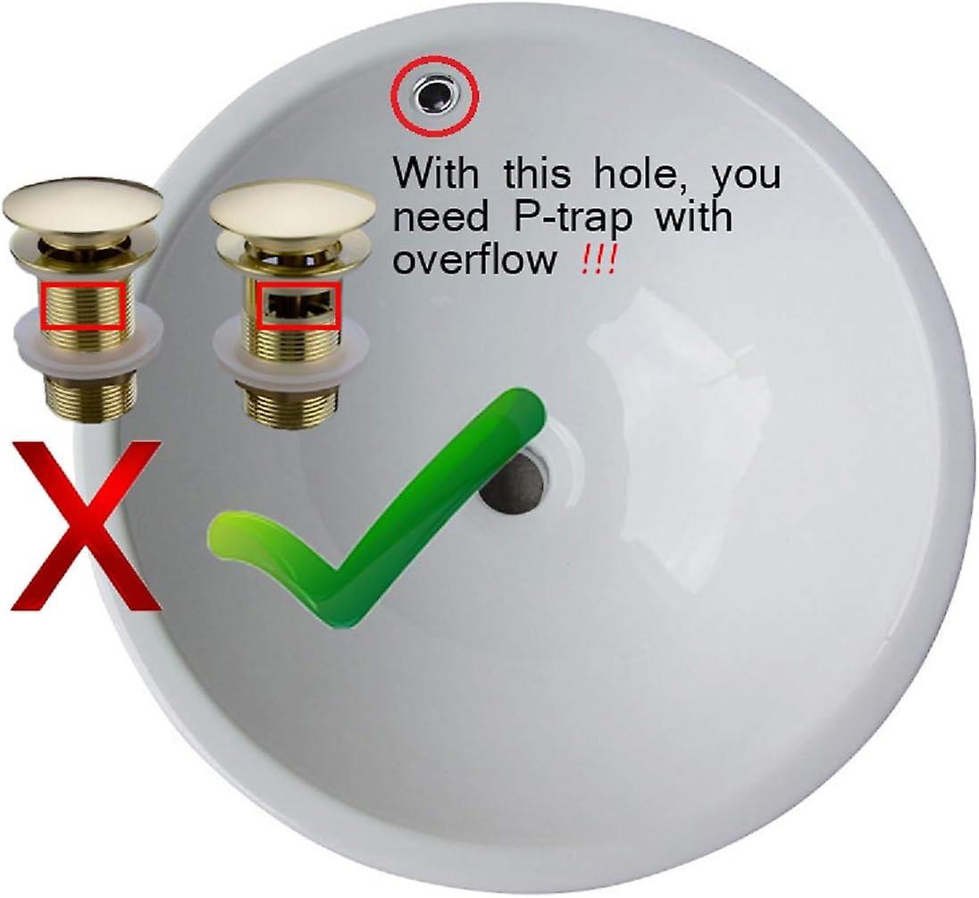 Basin Drain and Accessories Bathroom Sink Drain in Brushed Gold Brass ...