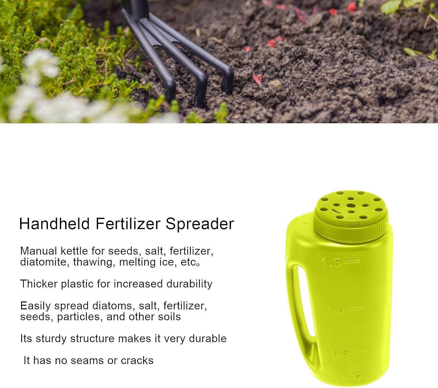Handheld Fertilizer Spreader, Held Grass Seed Crop Spreading Salt ...
