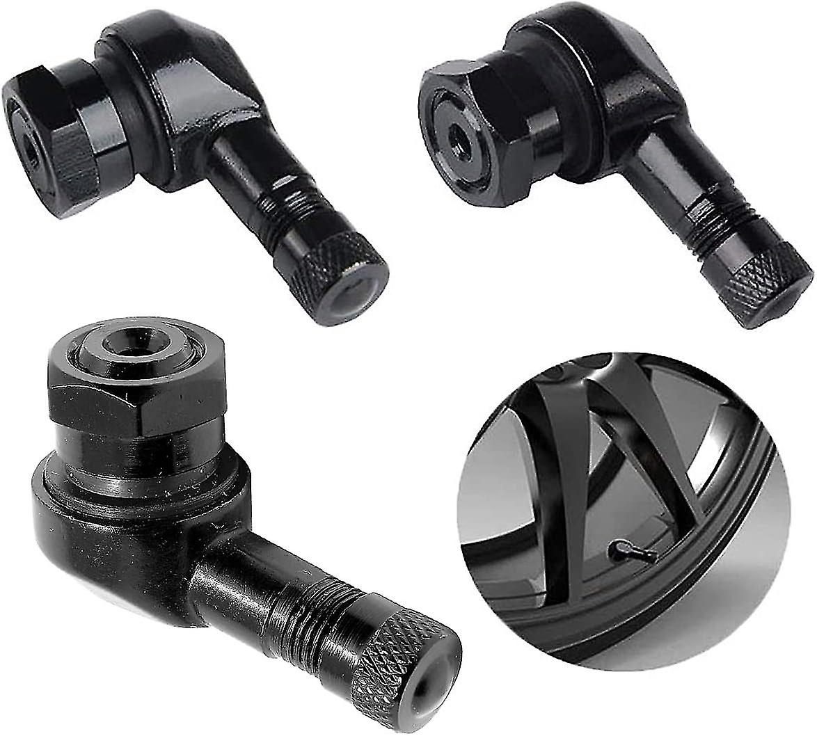 90 Degree Angled Tire Valve Caps, 4 Pcs Motorcycle Aluminium Angle ...