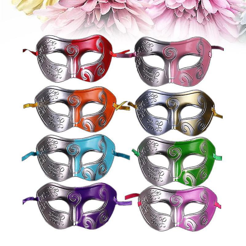 8pcs Masquerade Mask For Halloween Decorations | Fruugo UK