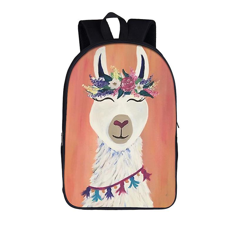 Funny Llama /alpaca Backpack For Teenager Boys Girls Children School ...