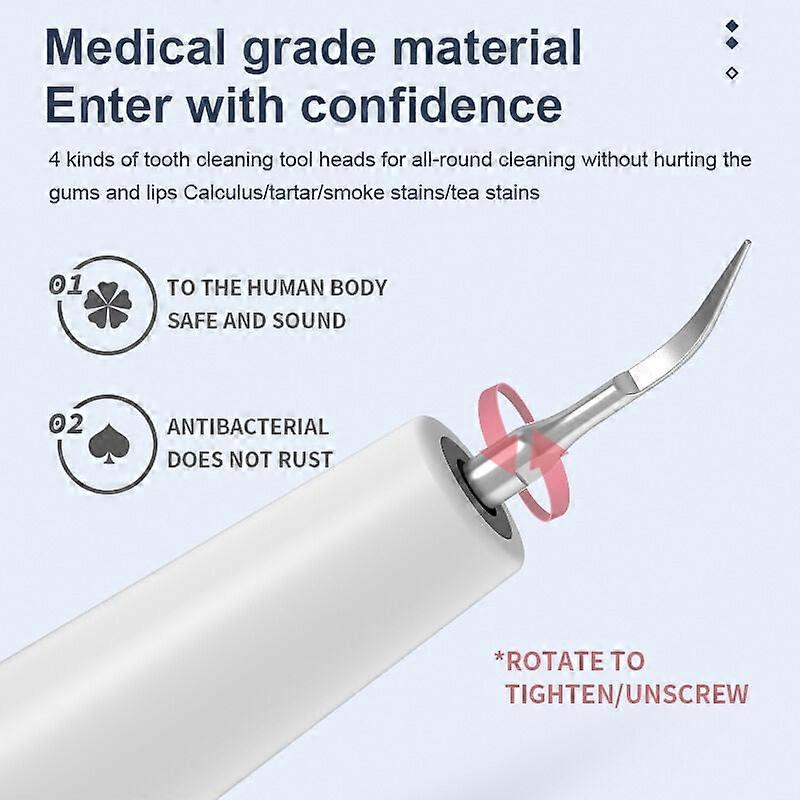 5-speed ultrasonic scale remover with rechargeable base for domestic ...