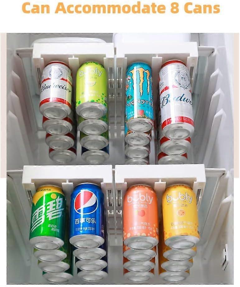 Fridge Beer Can Organiser Fridge Can Dispenser Storage Suitable for 5 ...