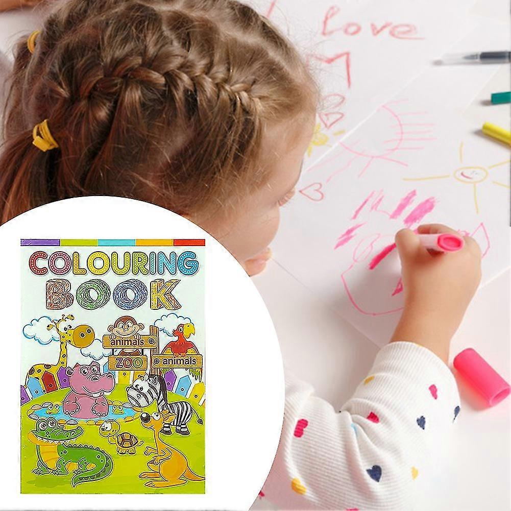 Lovely Cartoon Doodles Coloring Books Portable Color Filling Books For ...