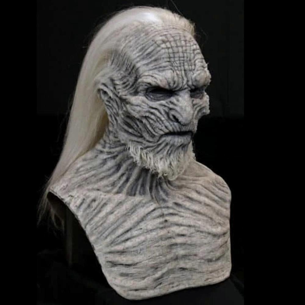 Game Of Thrones 8 The White Walkers Cosplay Head Mask With Wigs ...