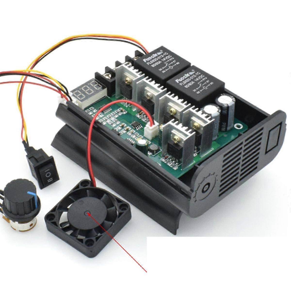 DC 10-55V 60A PWM Motor Speed Controller 0-100% RPM LED Digital Adjustable CW CCW Forward ...