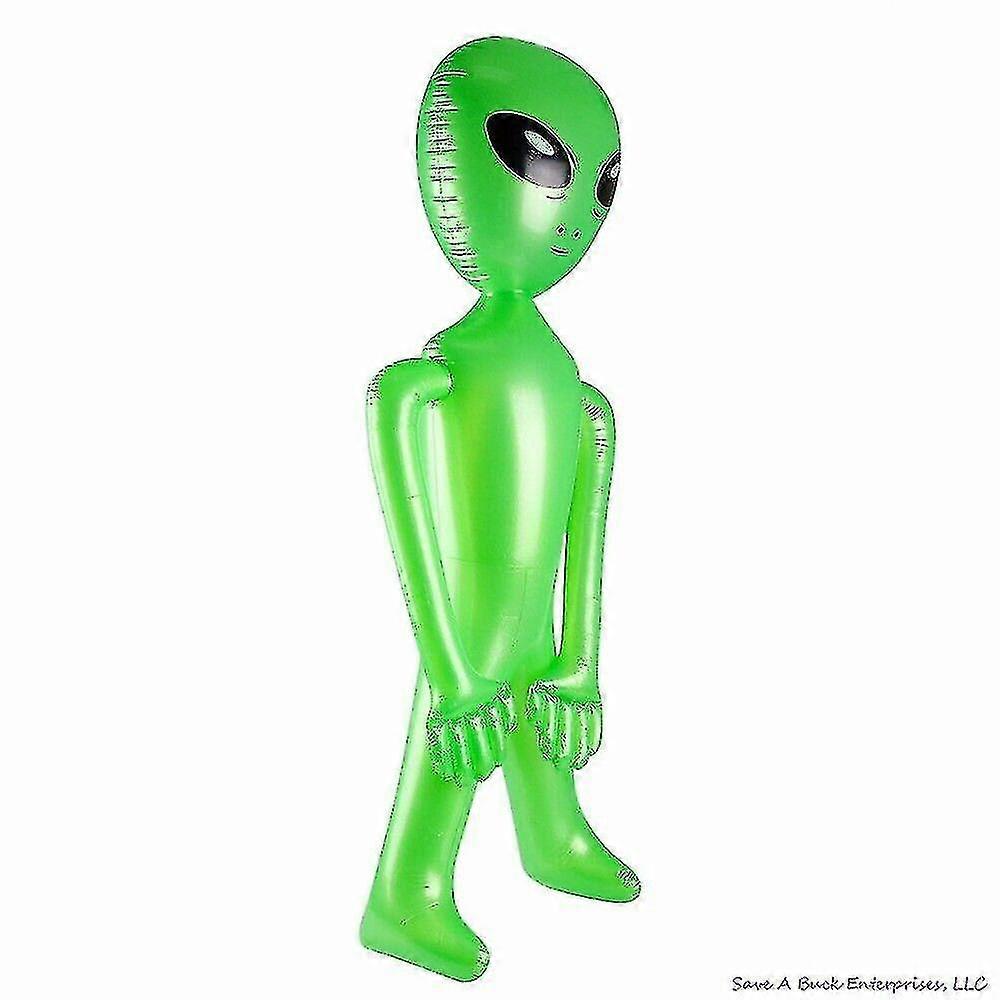 Green Alien Inflatable - 6 Foot Blow Up Prop Birthday Party Gift Tw ...