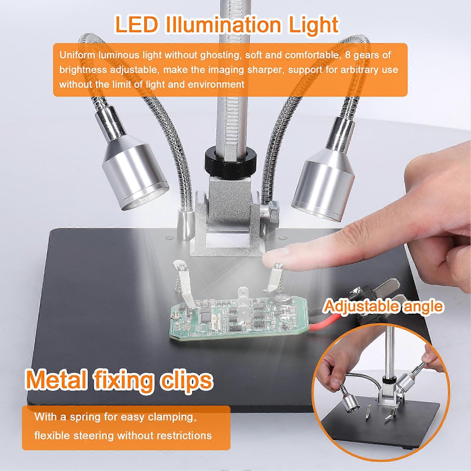 Professional Digital Microscope 1080P 10inch LCD Display 4X Display ...