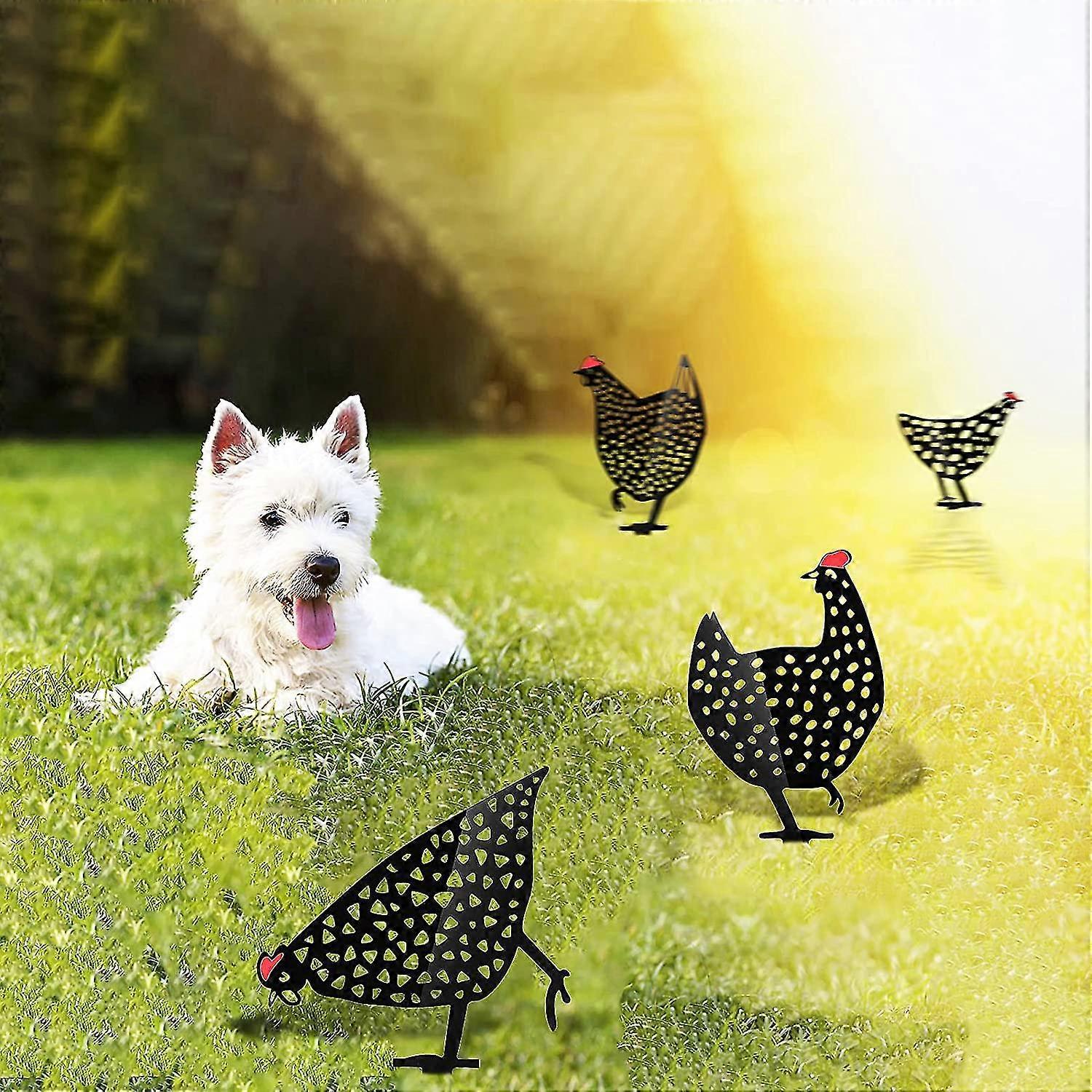 5 Pieces Garden Decorative Hen, Outdoor Decorative Hens, Garden Chicken ...
