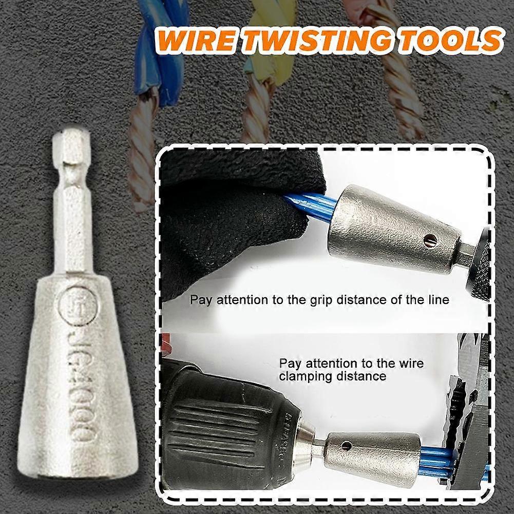 Cable Connector Wire Twisting Tool Stripper Twister Power Drill Driver ...