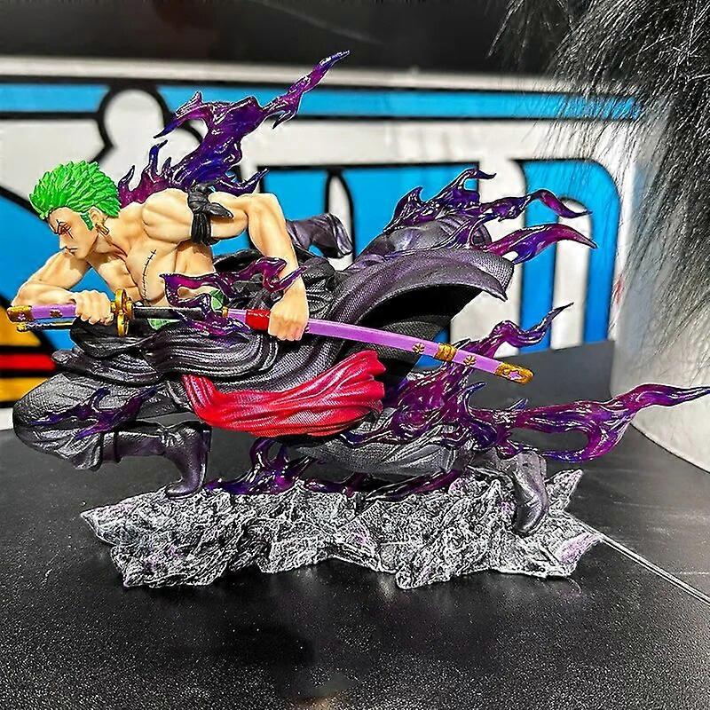 19cm Anime One Piece Zoro Figures Drifting Roronoa Zoro Action Figures ...