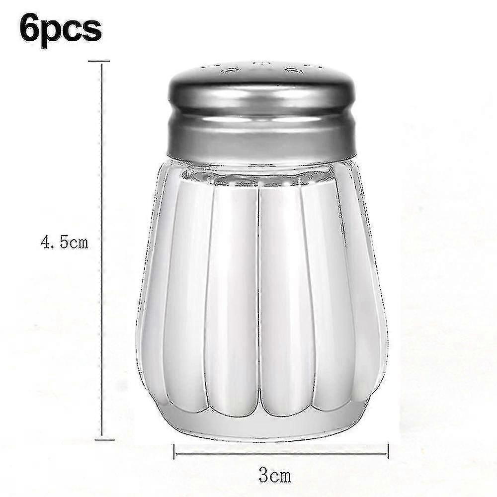Mini Salt And Pepper Shakers, 0.5 Oz / 1/2 Oz Glass Cube Body ...