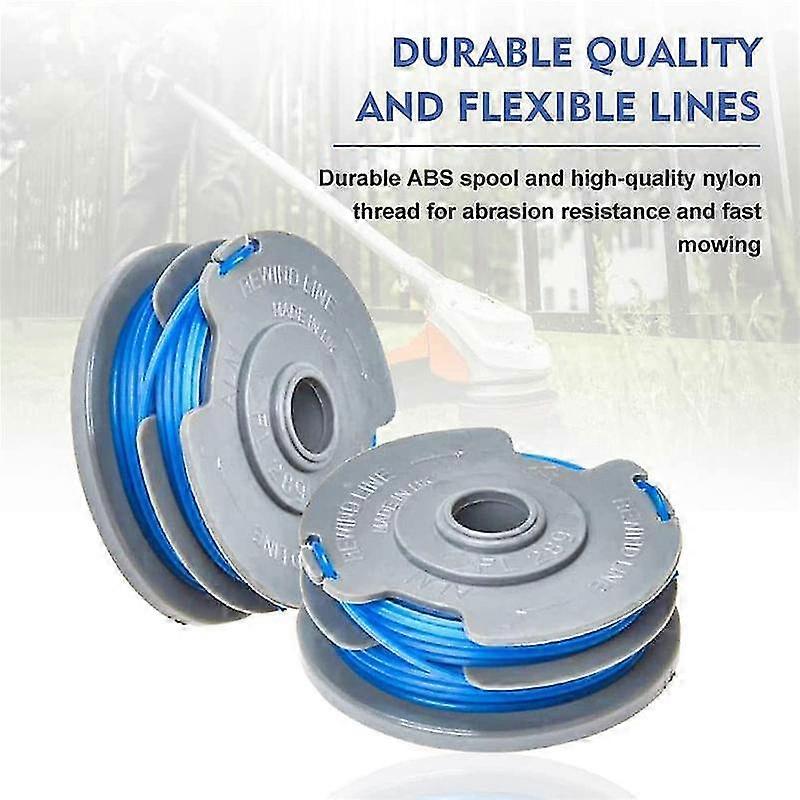 6 Pcs For Fl289 Strimmer Line Strimmer Spool 1.65mm Double Autofeed Spool & Line For Trimmer ...